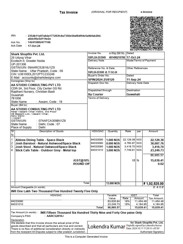 INVoice format | PDF | Trade | Economies
