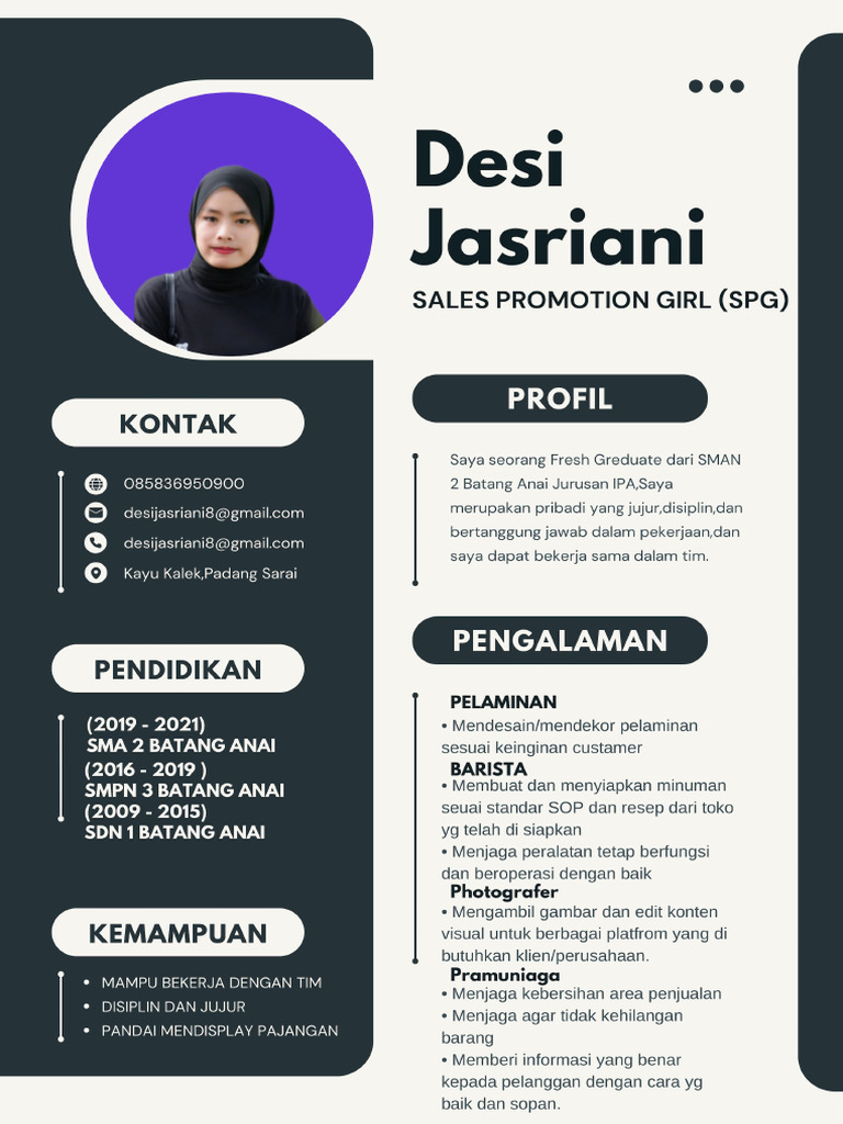 CV Desi Jasriani PDF | PDF