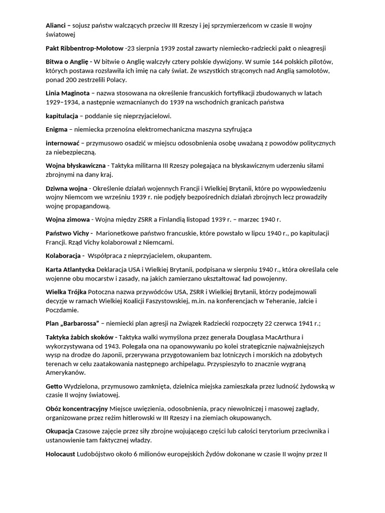 II Woja Światowa | PDF