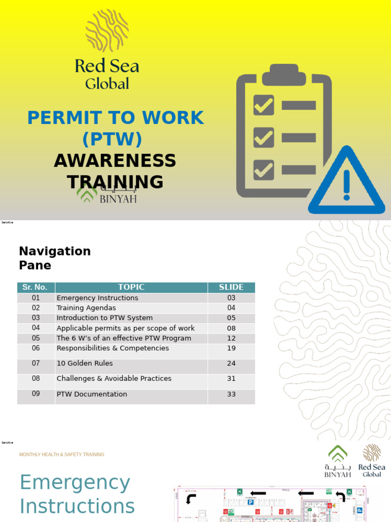 H&S Training - Permit To Work | PDF | Occupational Safety And Health ...