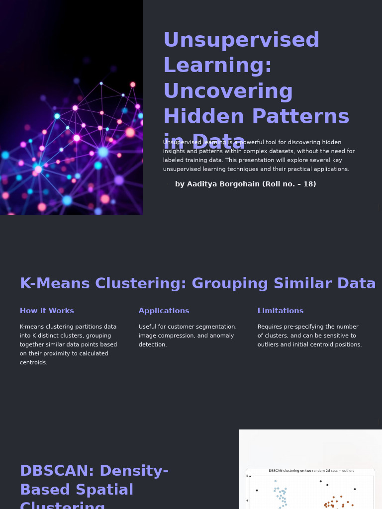 Unsupervised Learning Uncovering Hidden Patterns in Data | PDF ... Unsupervised Learning Uncovering Hidden Patterns in Data | PDF ...
