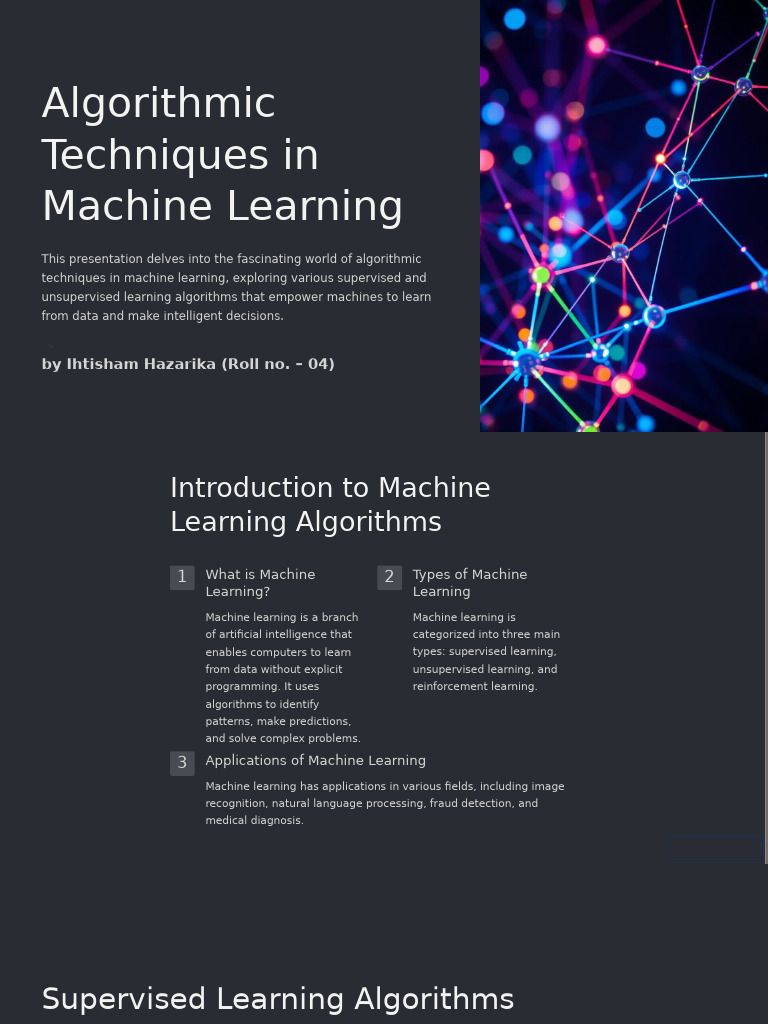 Algorithmic Techniques in Machine Learning | PDF | Machine Learning | Support Vector Machine