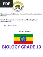 Grade 10 Biology: Sub-fields Overview | PDF