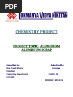 Chemistry Project Front Page Design | PDF