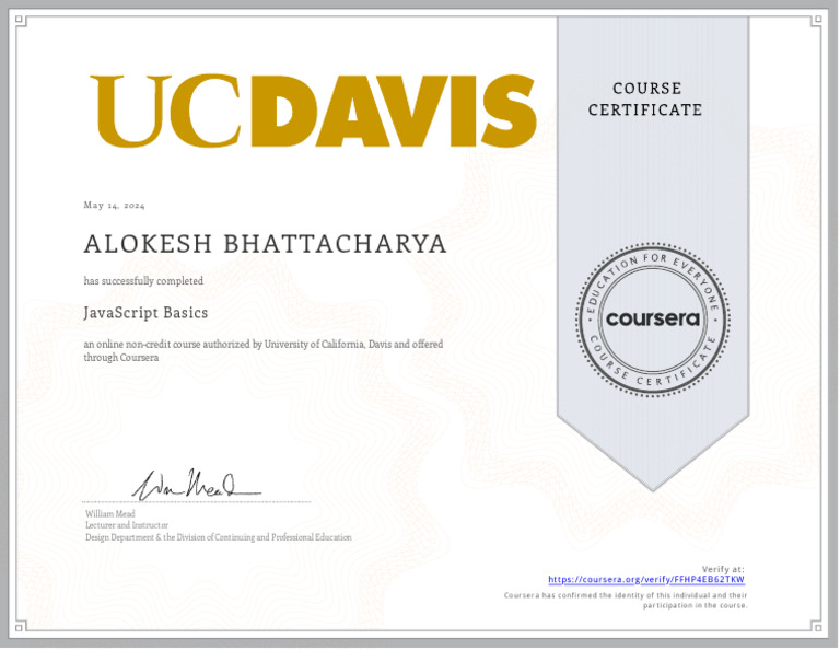 Javascript Basics Certificate | PDF Javascript Basics Certificate | PDF