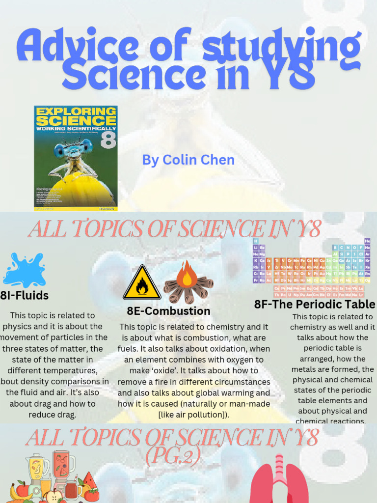 Advice of Studying Science in Y8 | PDF | Cellular Respiration ...