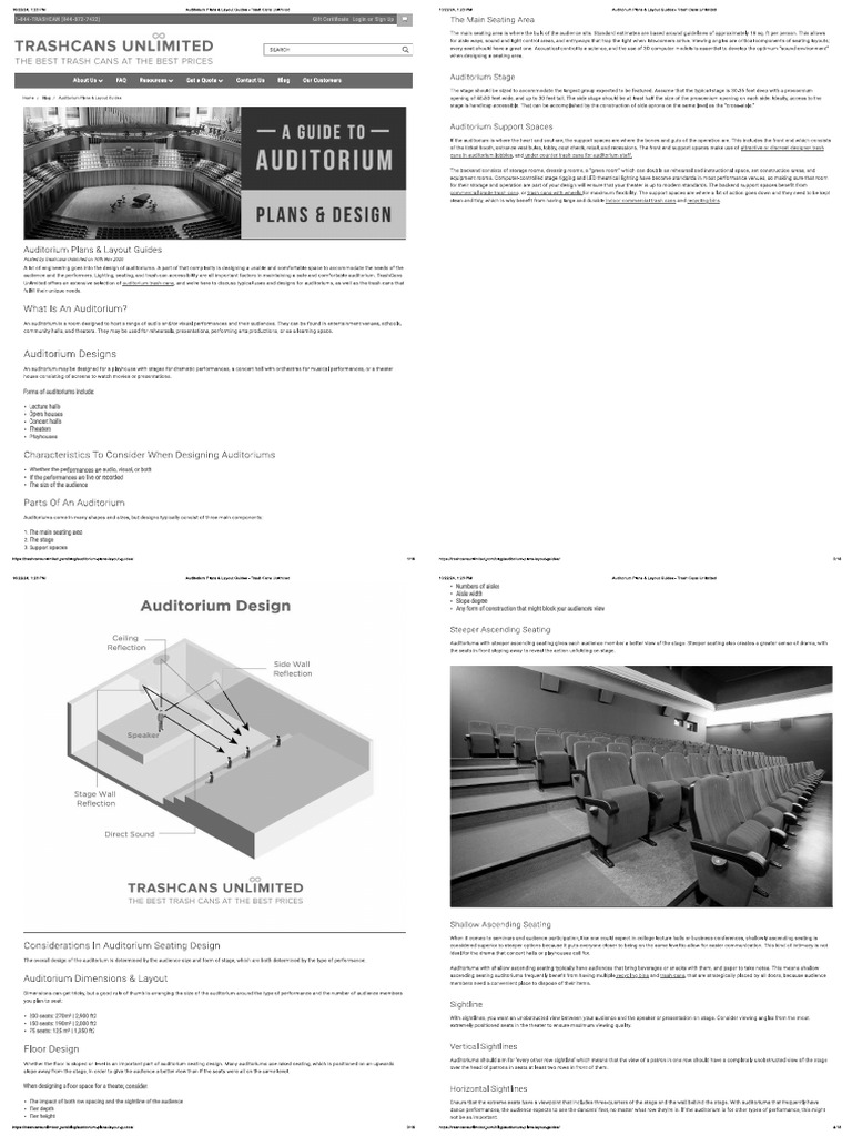 Auditorium Design | PDF