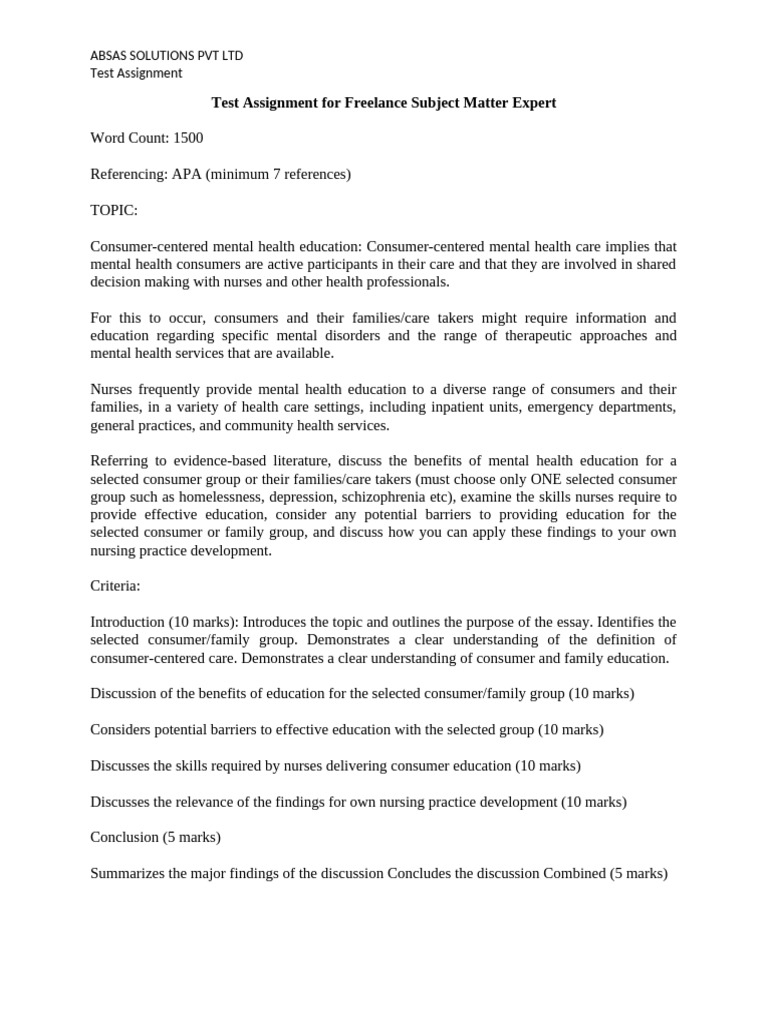 Consumer-Centered Mental Health Education | PDF