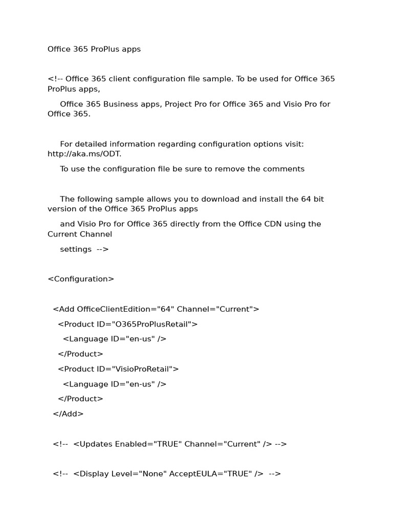 Office 365 ProPlus Apps | PDF