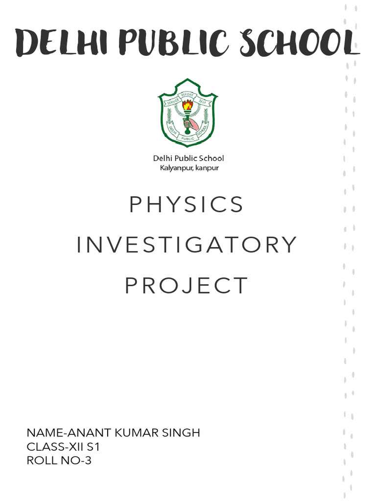 Ak Phy Project | PDF