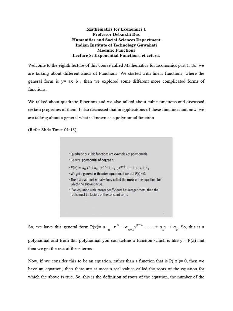 Lec08 | PDF | Function (Mathematics) | Factorization