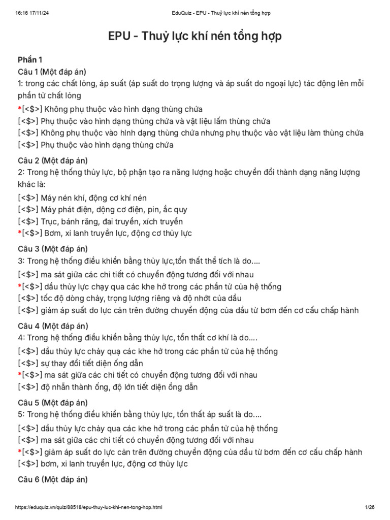 EPU - Thu L C Khí Nén T NG H P | PDF