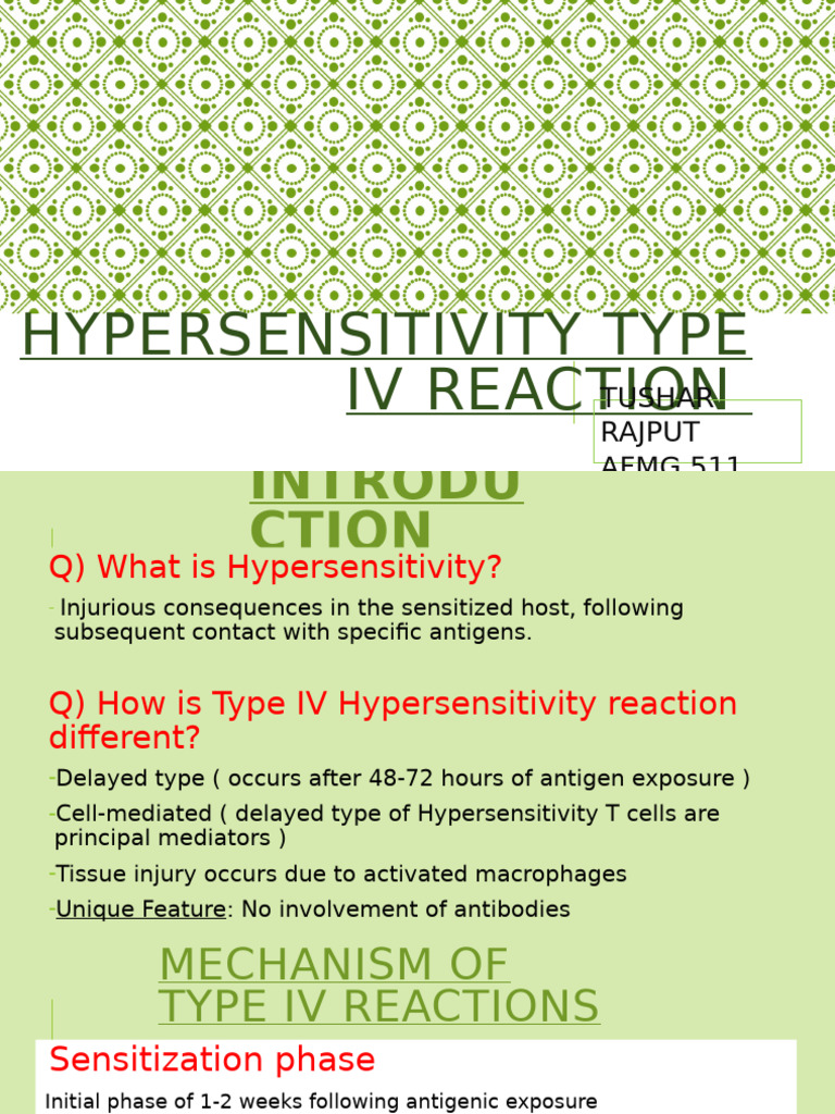 Hypersensitivity Type IV | PDF | Macrophage | T Helper Cell