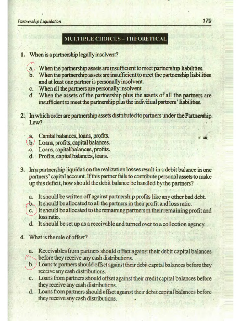 Partnership Liquidation | PDF