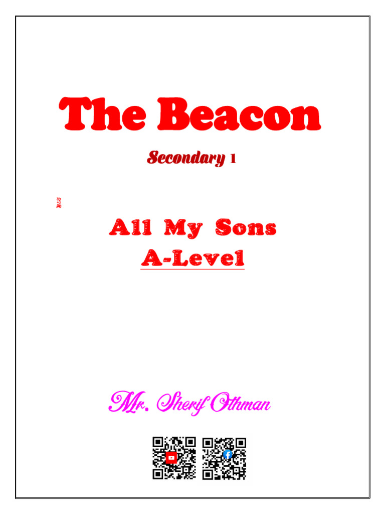 A-Level - All My Sons - Act 1 | PDF | Mystery, Thriller & Crime Fiction