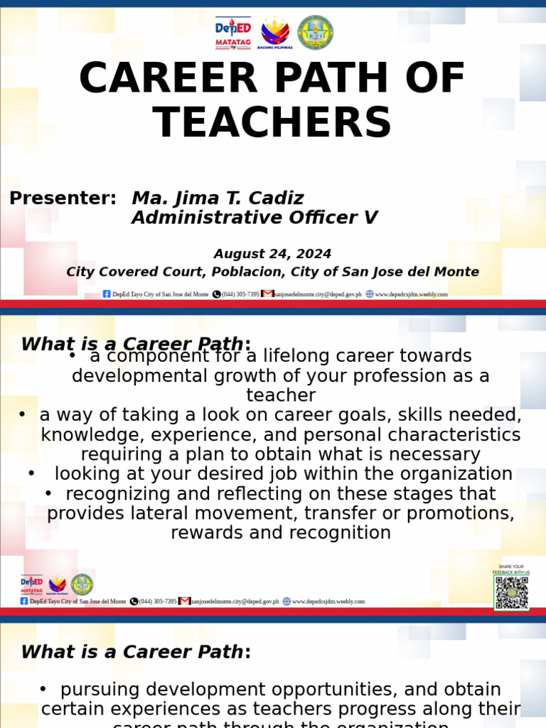 Session 11 - Career Path of A Teacher | PDF | Teachers | Bachelor's Degree