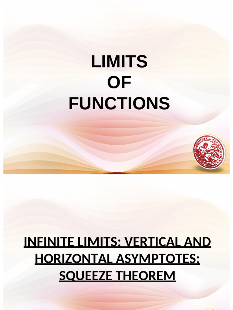 Lesson 2 - Infinite Limits VA HA Squeeze Theorem | PDF | Asymptote | Combinatorics