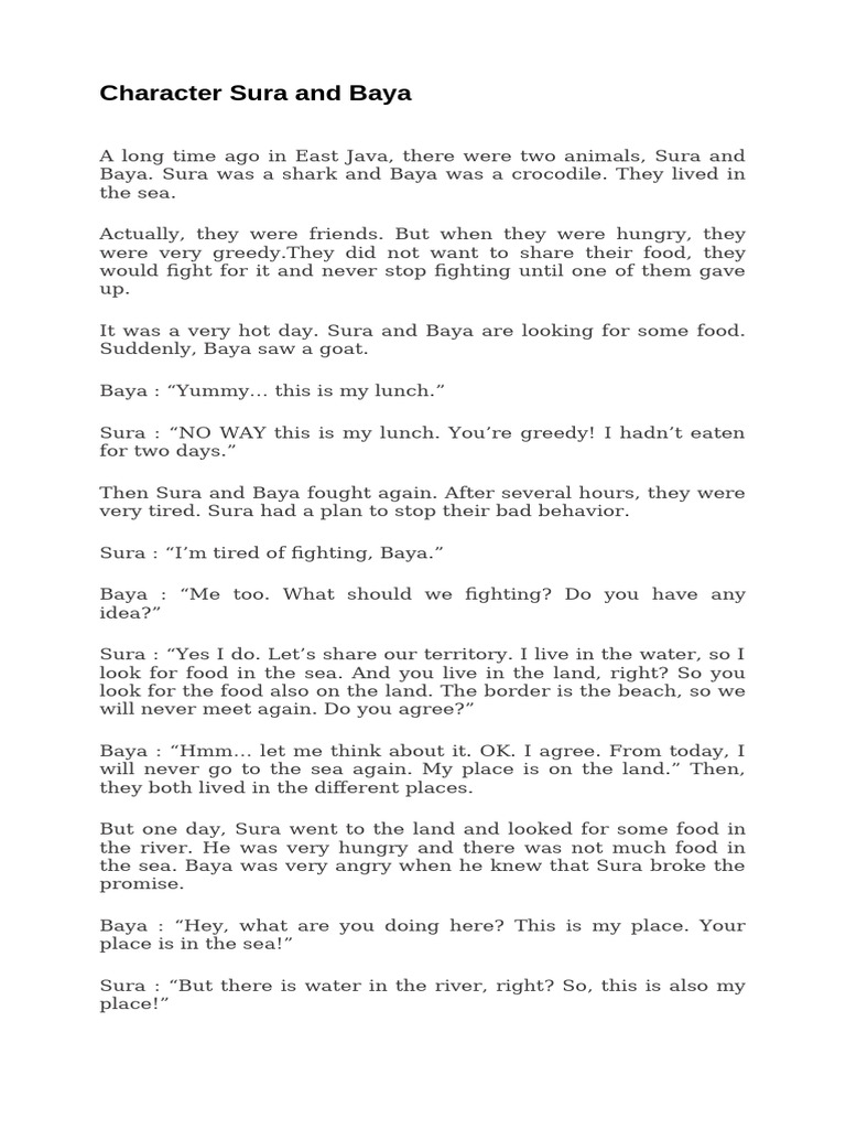 Character Sura and Baya | PDF