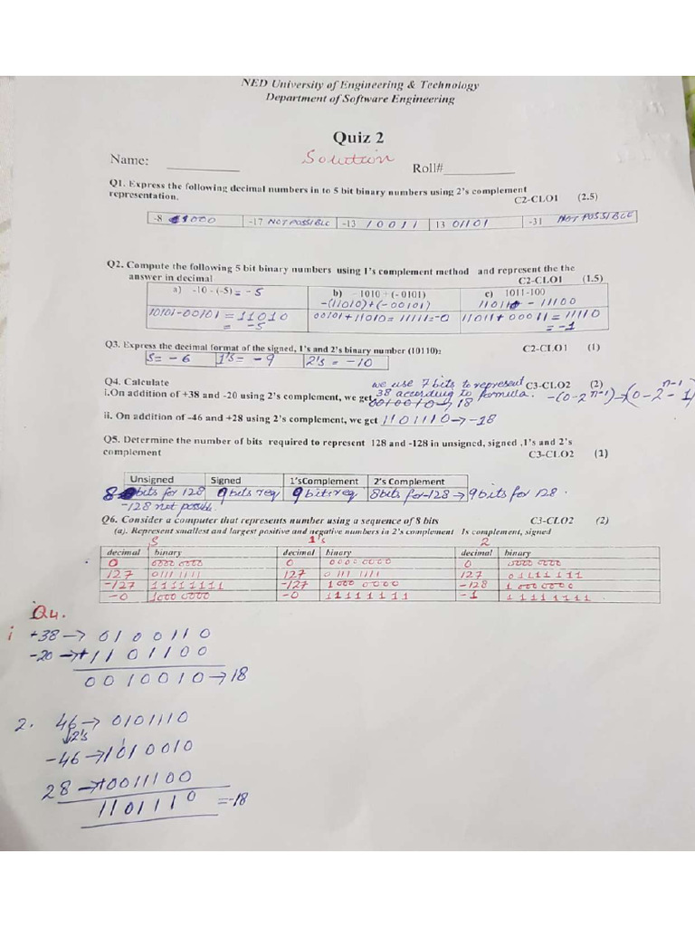 Number Sys Test | PDF