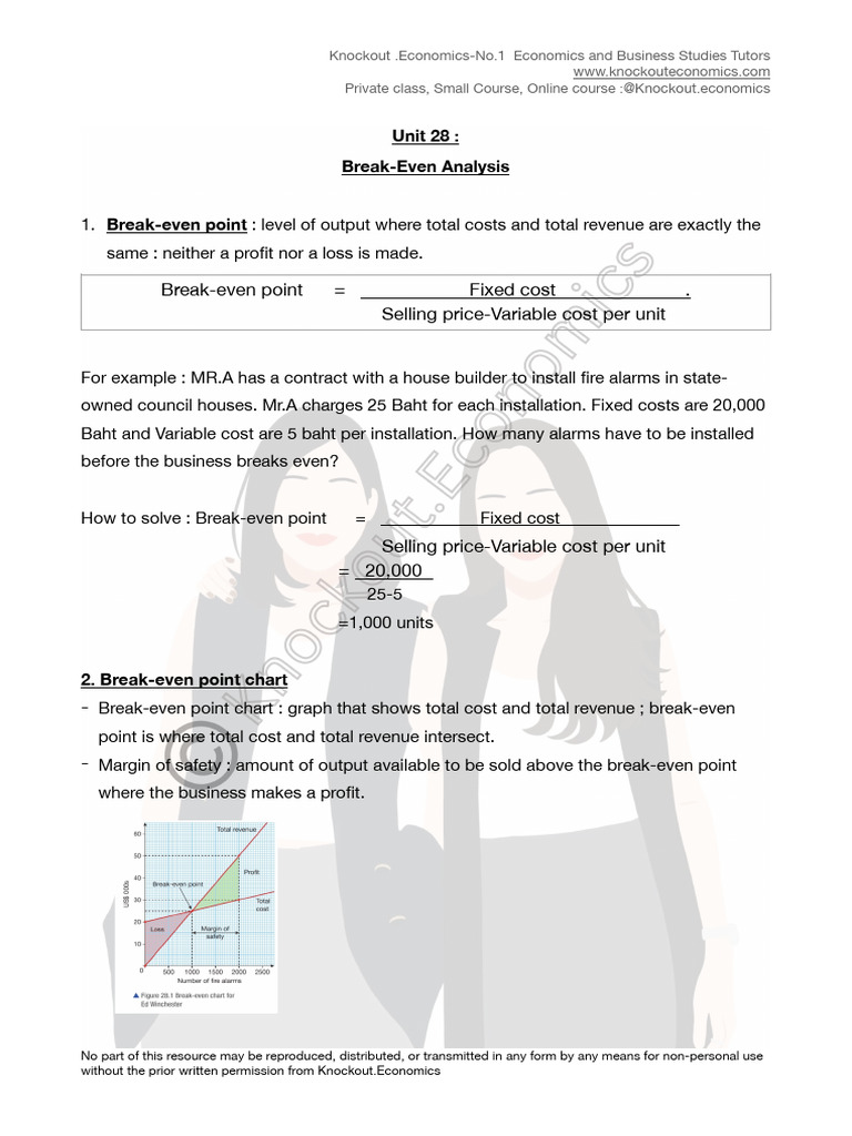 Break-Even Analysis Explained | PDF | Economics | Business Economics