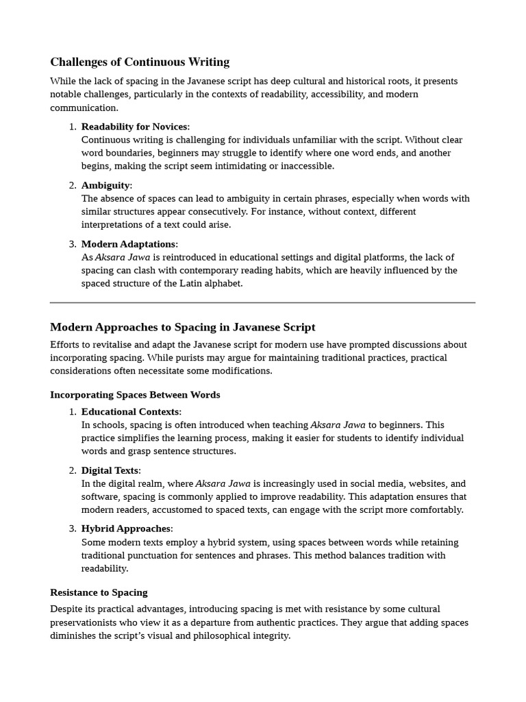 Challenges of Continuous Writing | PDF