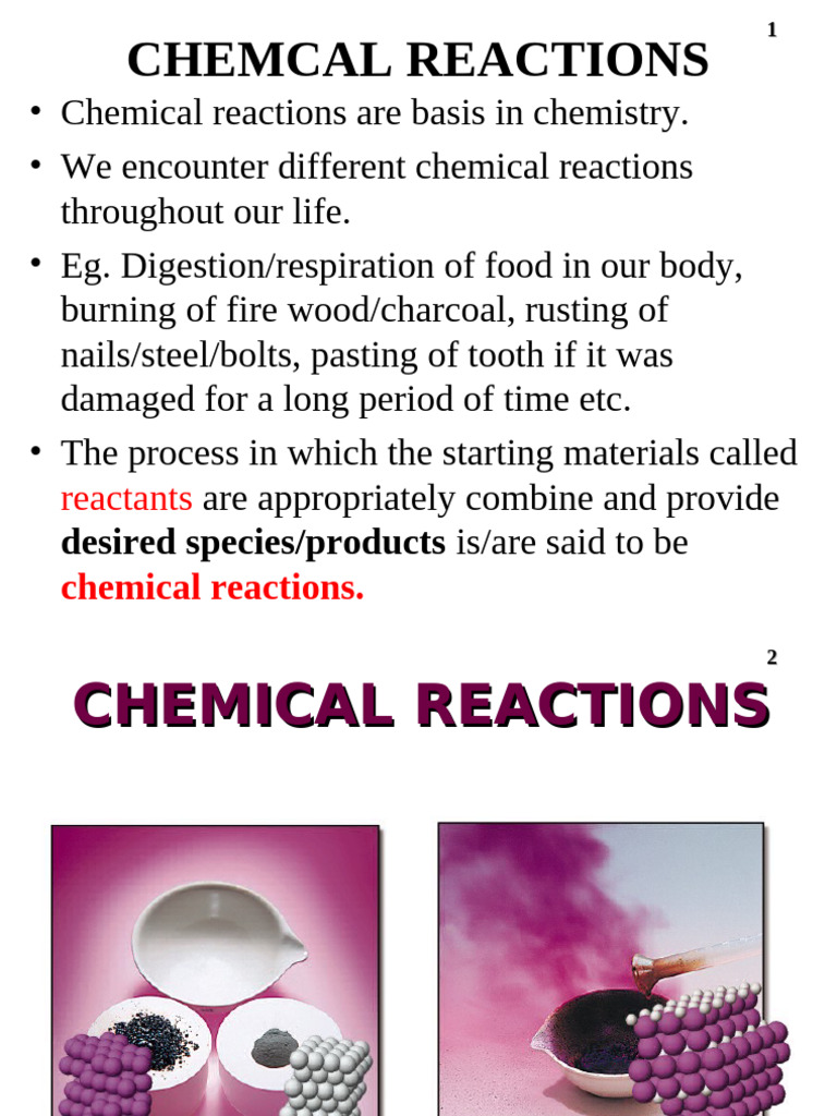RT Chemical Reactions and Stoichiometry | PDF | Stoichiometry ...