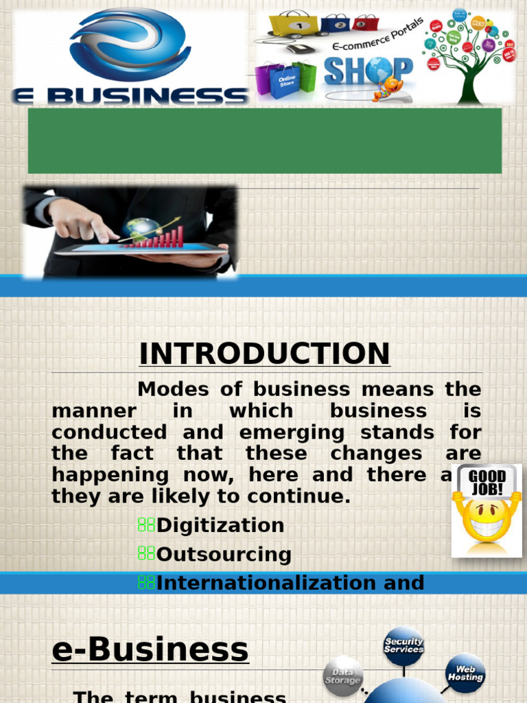 Emerging Business Modes: e-Business Insights | PDF | E Commerce | Electronic Business