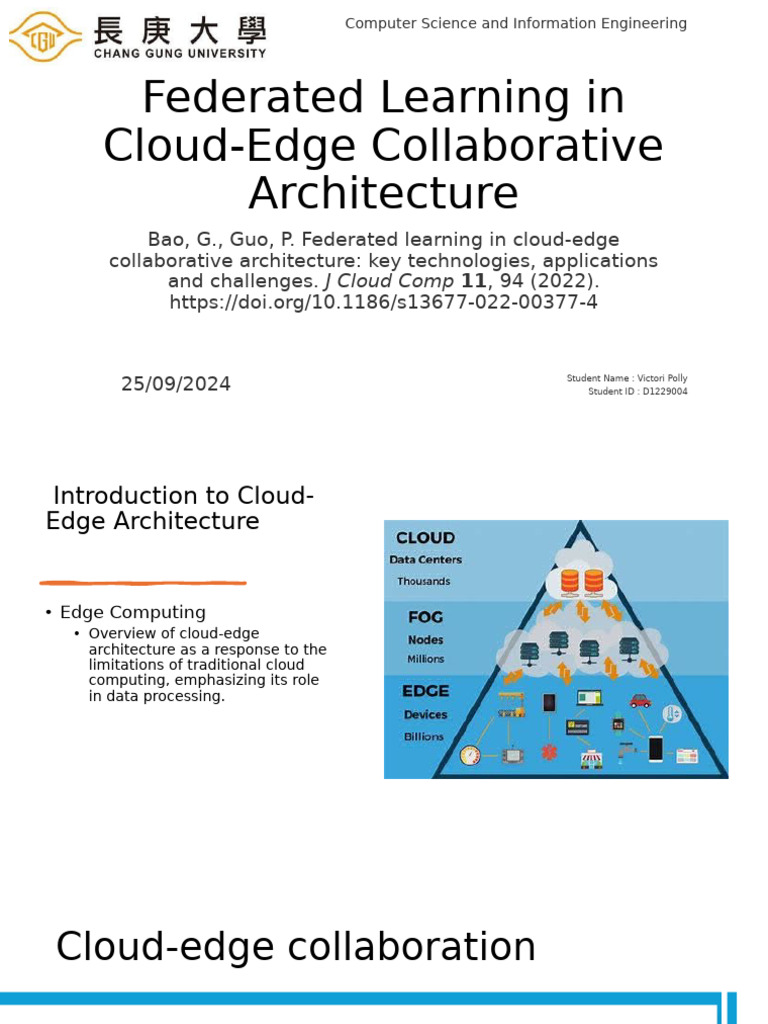 SOA - Federated Learning in Cloud-Edge Collaborative Architecture | PDF ...