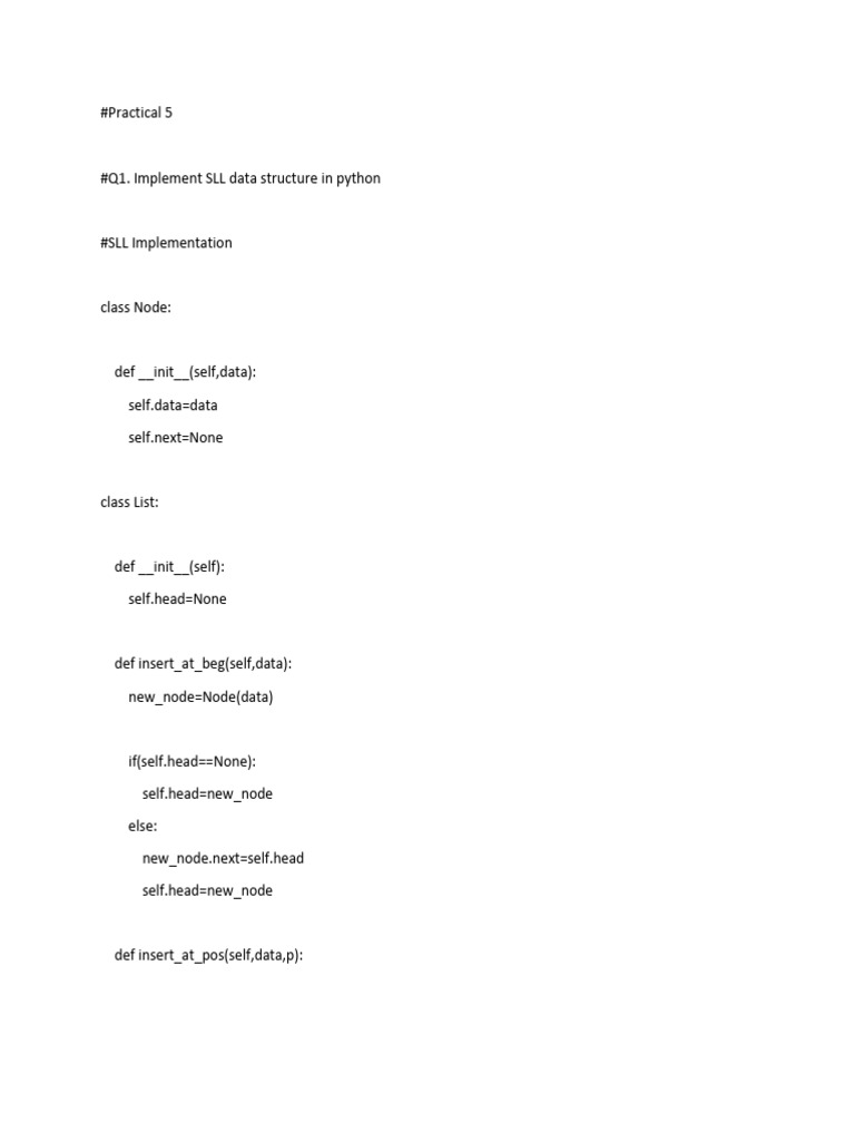 Practical 5 | PDF | Algorithms And Data Structures