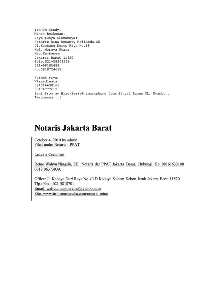 Notaris dan PPAT Jakarta Barat | PDF | Ilmu Sosial | Hukum