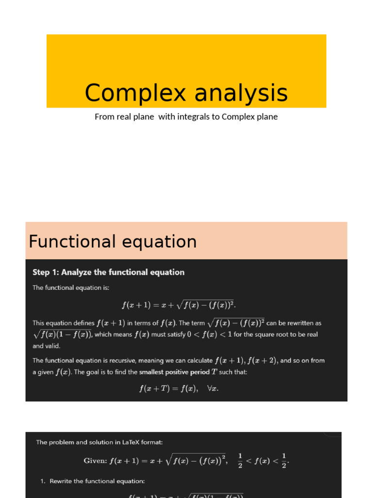 Complex Analysis | PDF