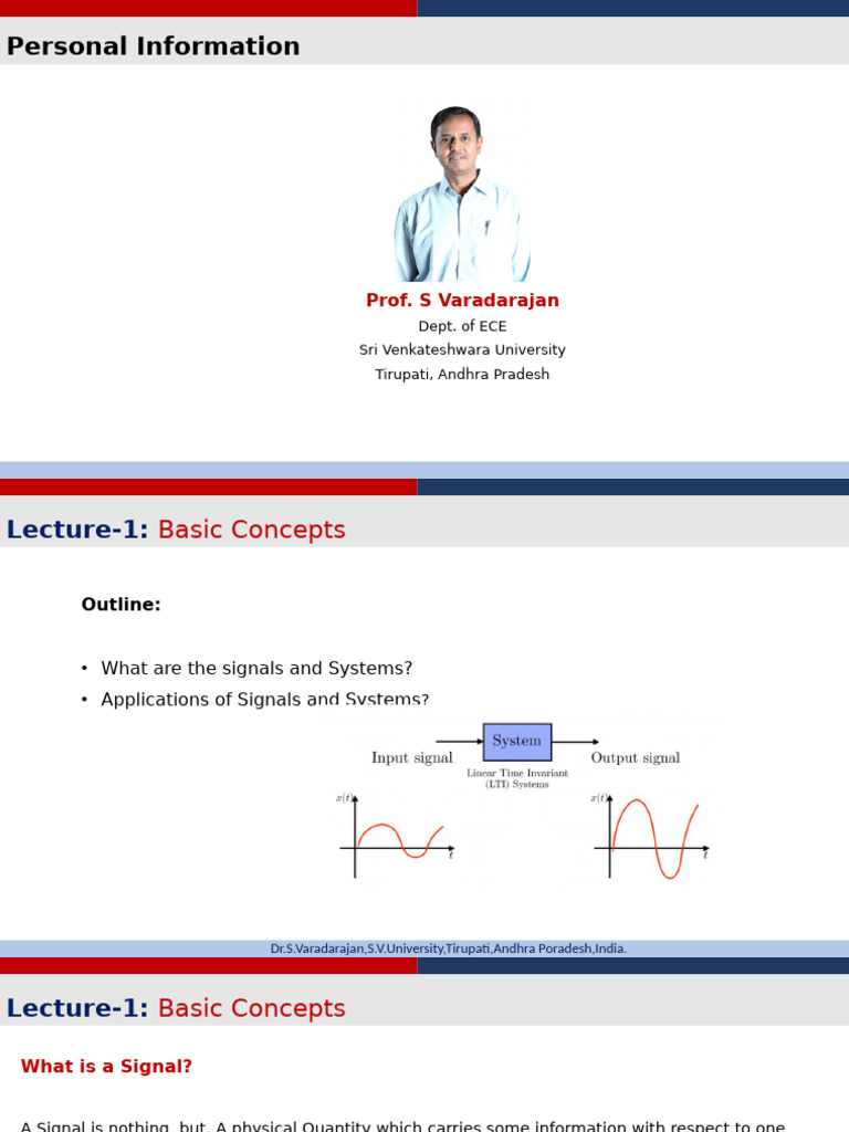 Introduction To Signals and Systems | PDF | Discrete Time And Continuous Time | Function ...