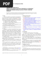 Astm G48 | PDF | Corrosion | Stainless Steel