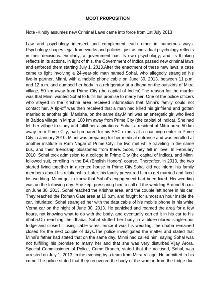 Criminal Law Case: Sohal's Murder Trial | PDF | Reasonable Doubt ...