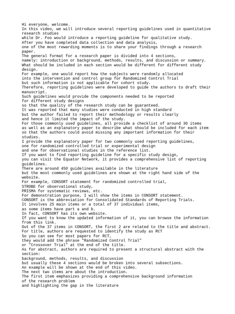 30 - Writing Quantitative Papers Using Reporting G-En | PDF ...