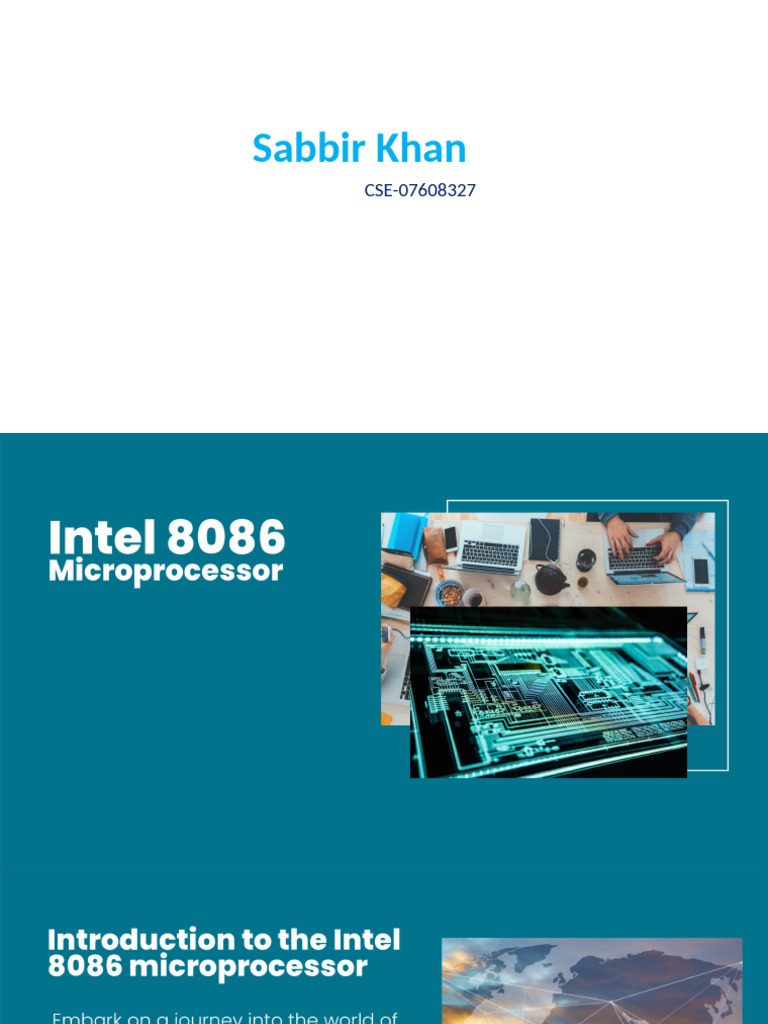 Intel 8086 Microprocessor (Sabbir Khan) | PDF | Central Processing Unit | Multi Core Processor