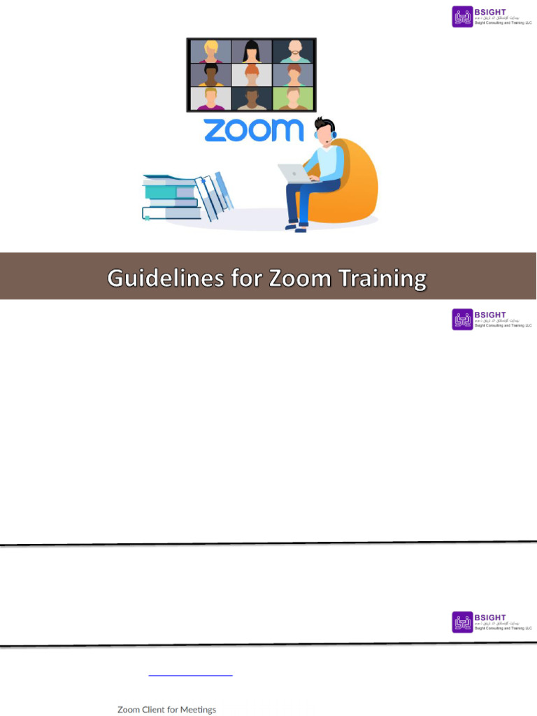 Zoom Training Guidelines - V7 | PDF | Computing | Software