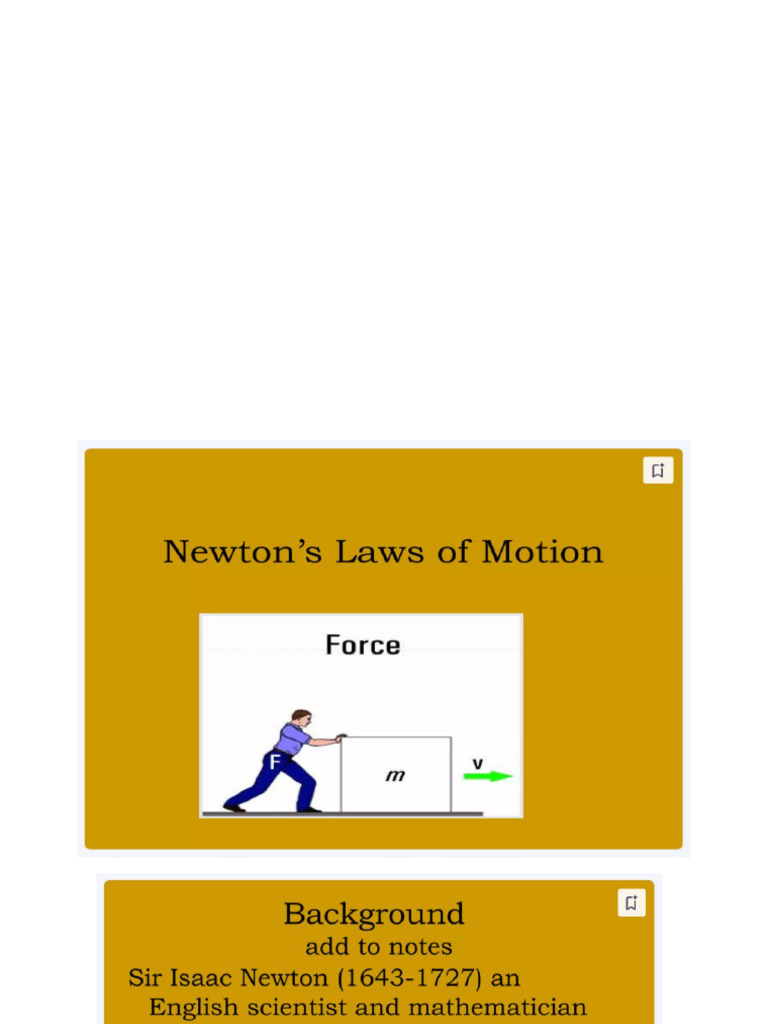 Newtons Laws of Motion | PDF
