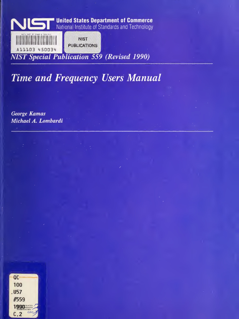 Time and Frequency Manual | PDF | Hertz | Clock