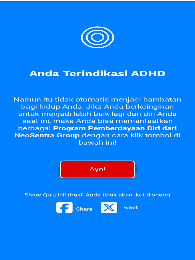 Tes ADHD Online untuk Pemahaman Diri | PDF | Pengembangan Diri