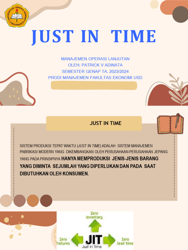 2024 - Mol - Just in Time - Ringkasan Dan Studi Kasus | PDF | Bisnis