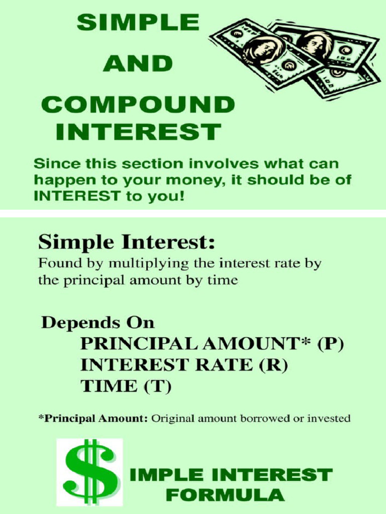 Simple Interest & Compound Interest | PDF