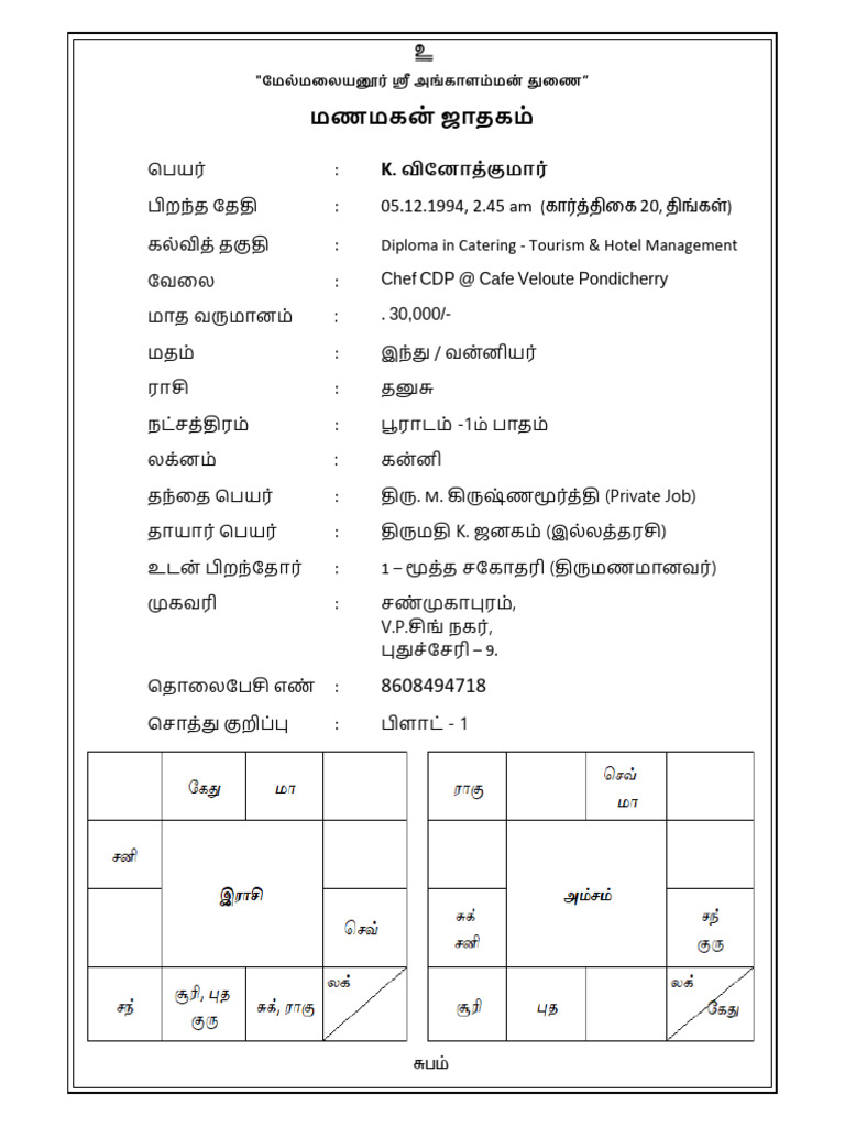 Jadhagam Vinothkumar | PDF