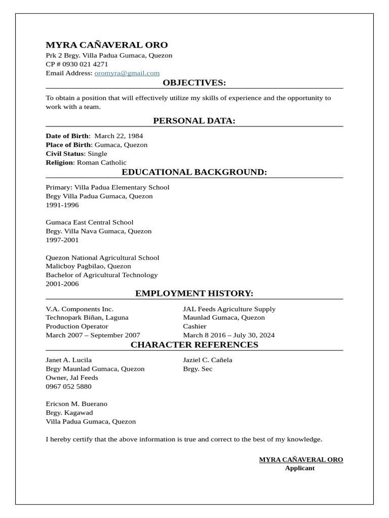 Myra Cañaveral Oro | PDF