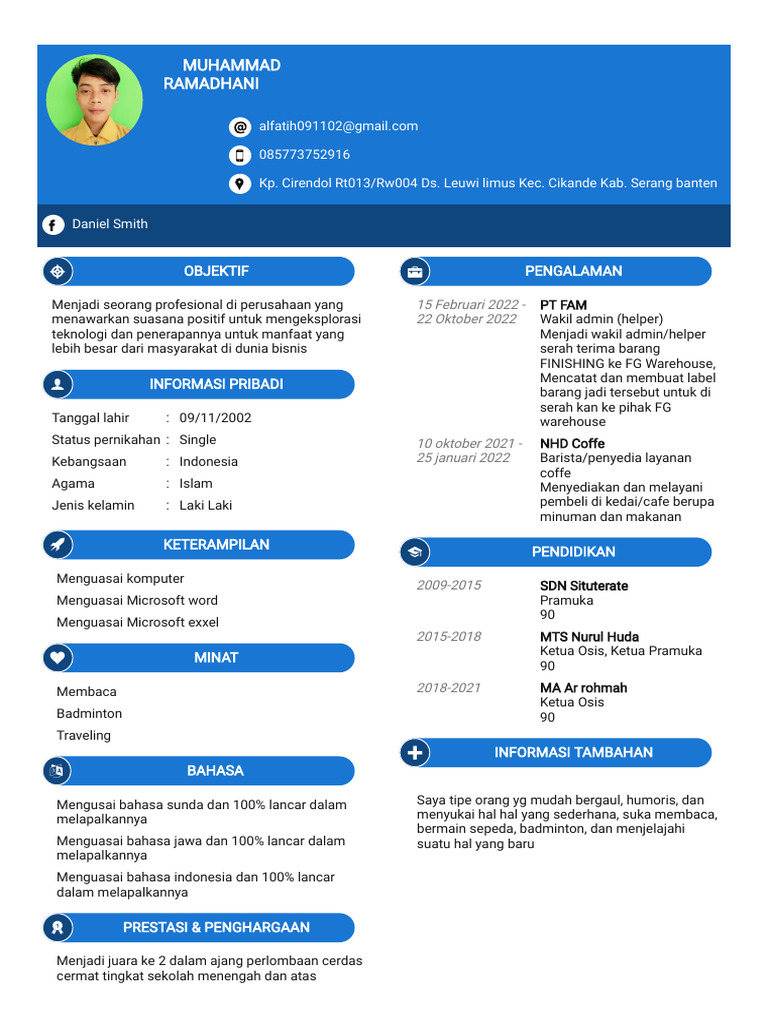 Contoh CV Lamaran Kerja | PDF