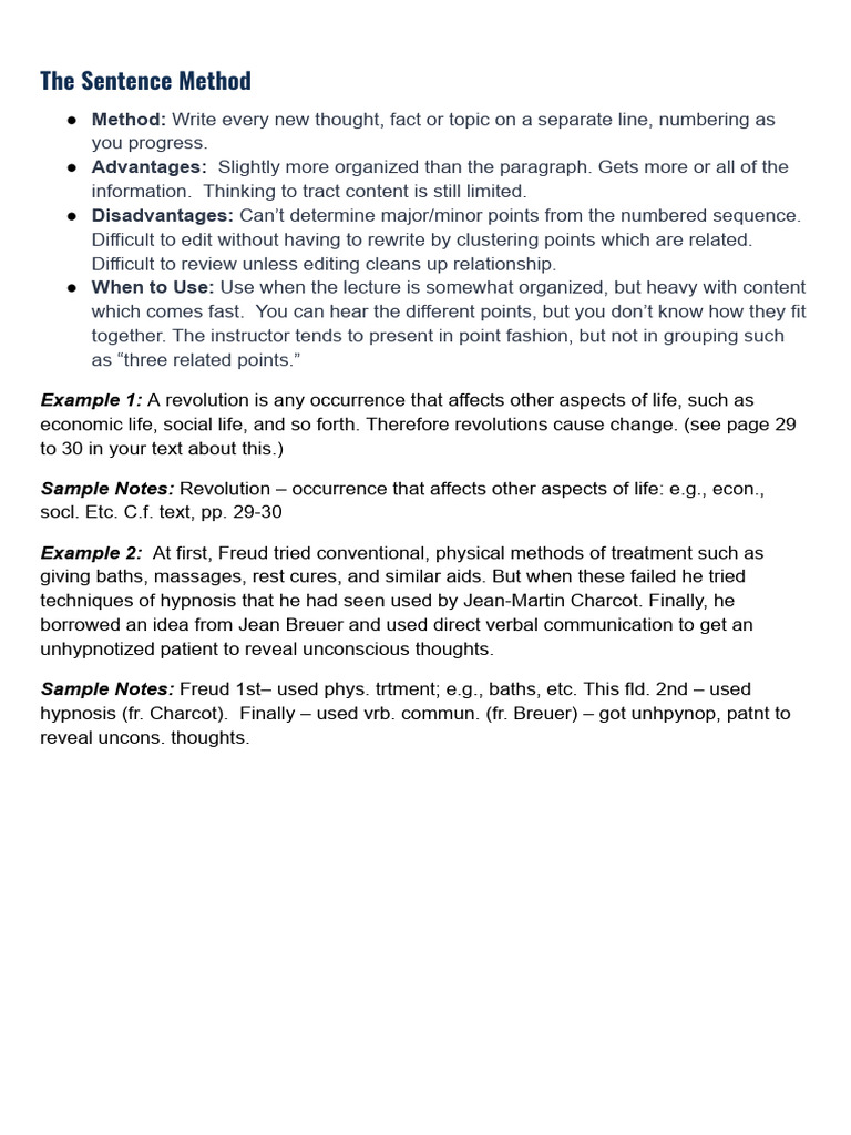 Sentance Method | PDF | Science & Mathematics