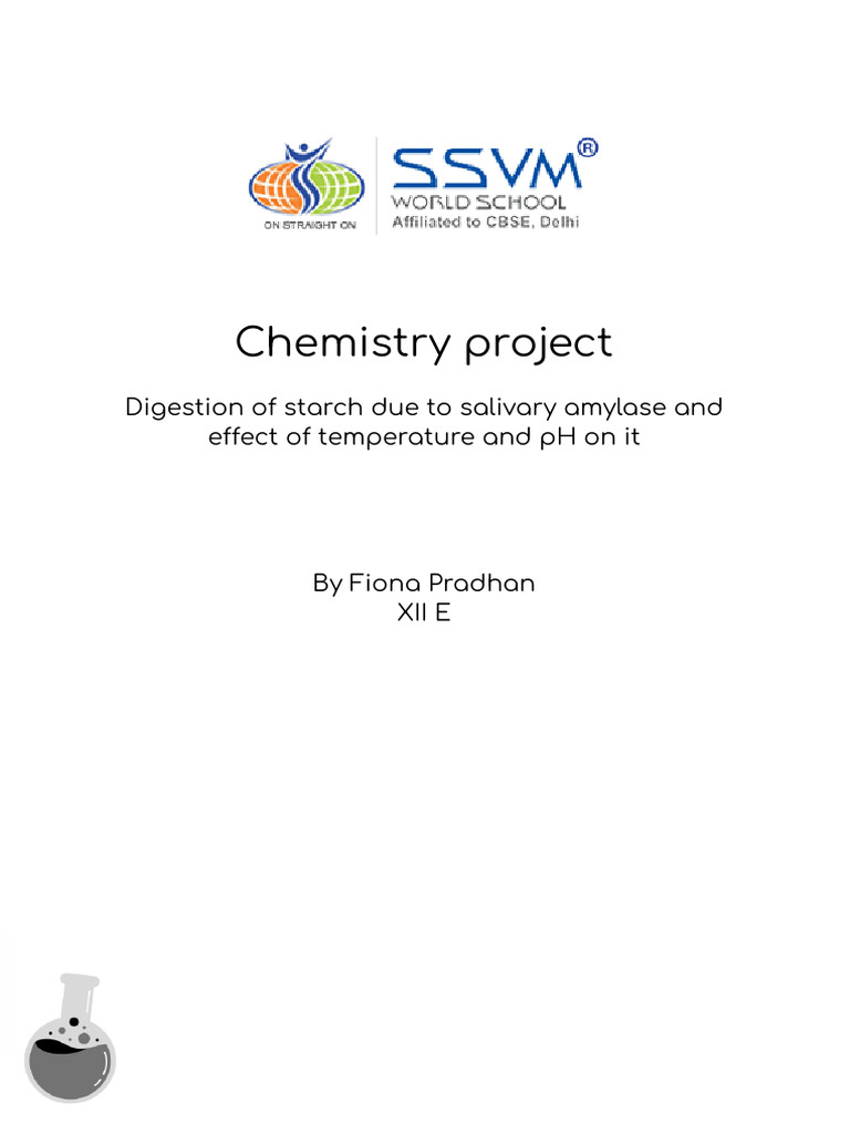 Chemistry project | PDF | Digestion | Enzyme