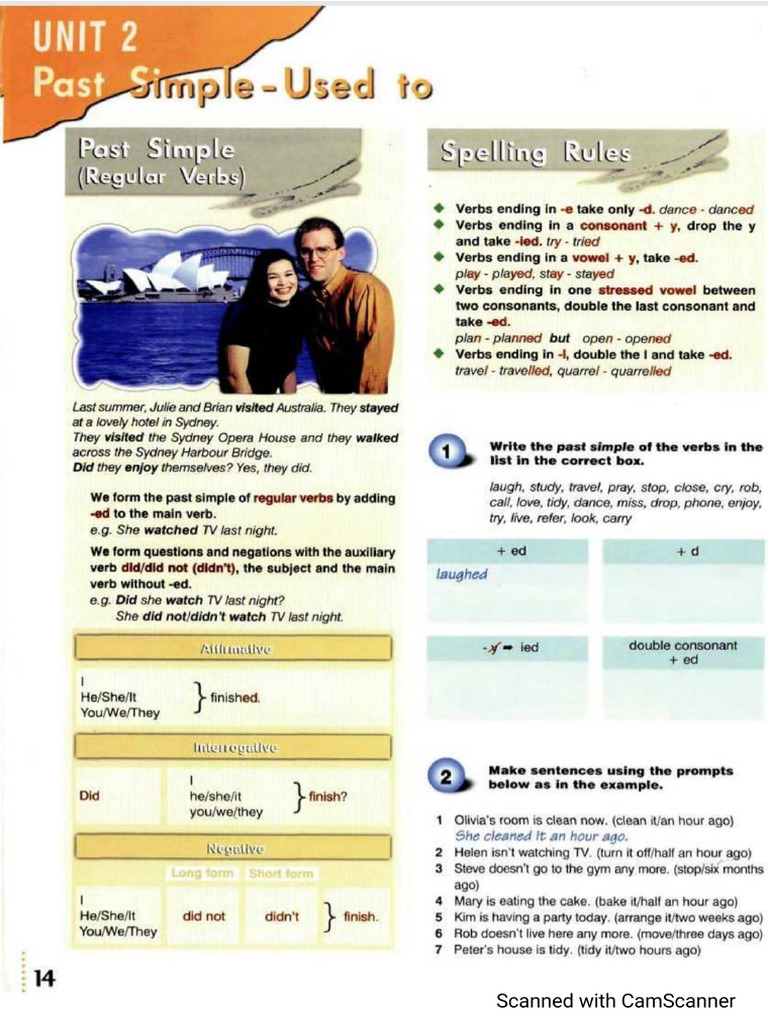 Past Simple & Used To | PDF