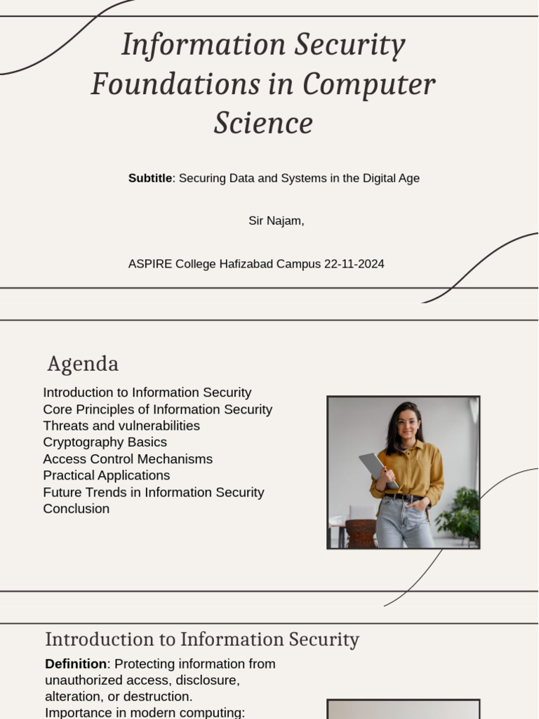 001 Intro Foundations of Information Security | PDF | Information Security | Security