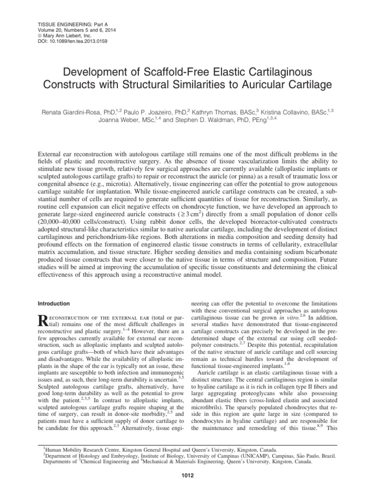 10 1089 Ten Tea 2013 0159 | PDF | Cartilage | Staining